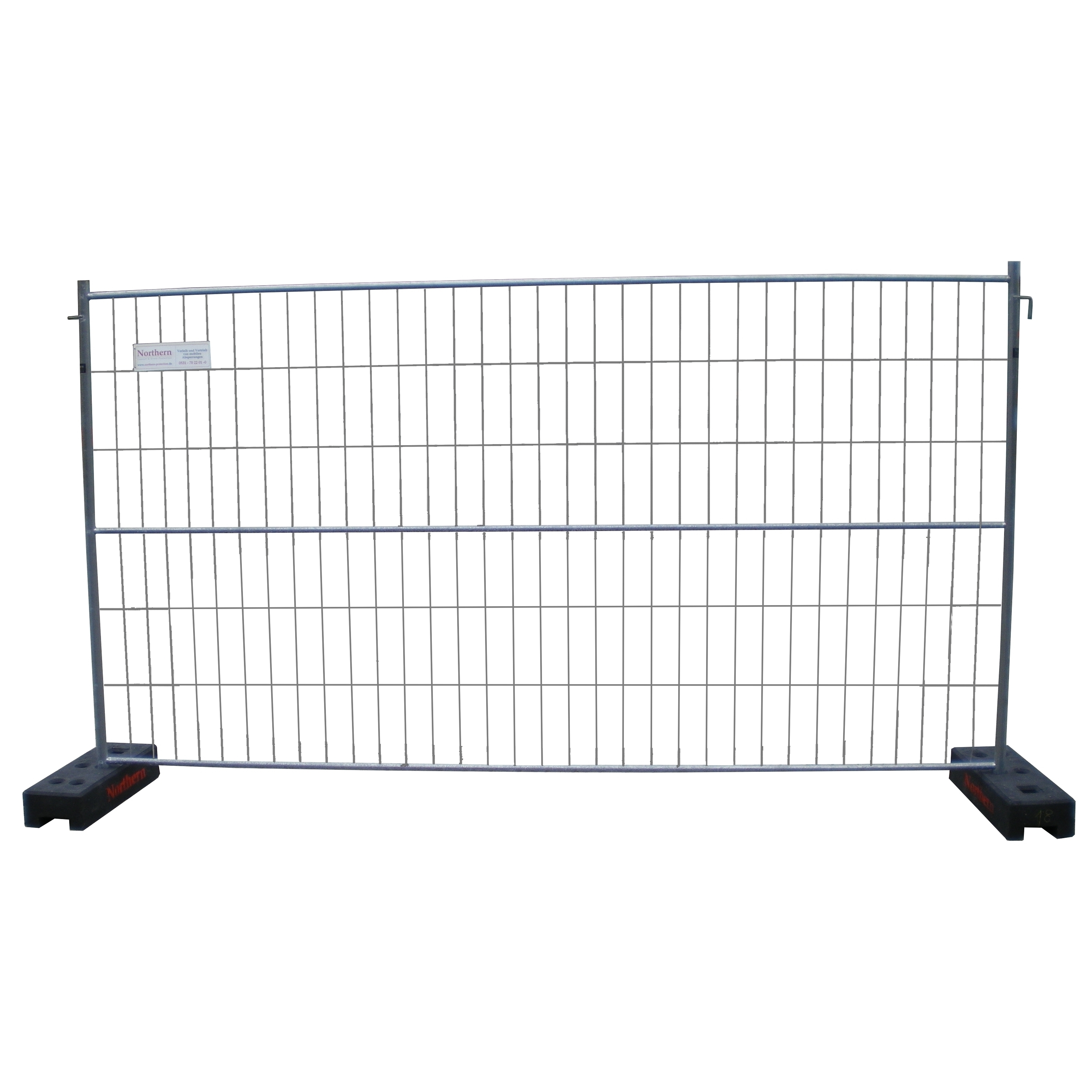 Bauzaun inkl. Gummistein, Mobilzaun, Schutzzaun, Schutzgitter ...